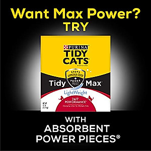 Purina Tidy Cats Lightweight Clumping Cat Litter, 24/7 Performance Multi Cat Litter - 17 lb. Box