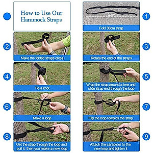 KEPEAK Camping Hammock with Net Netting, Single & Double Tree Hammock Net, Lightweight Nylon Portable Hammock for Backpacking, Camping, Travel, Beach, Yard