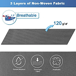 Fixwal Clothes Storage 6 Pack Storage Containers 48L Foldable Blanket Storage Bags for Organizing Clothing Bedroom Comforter Closet Dorm Sweater Quilts Organizer Grey