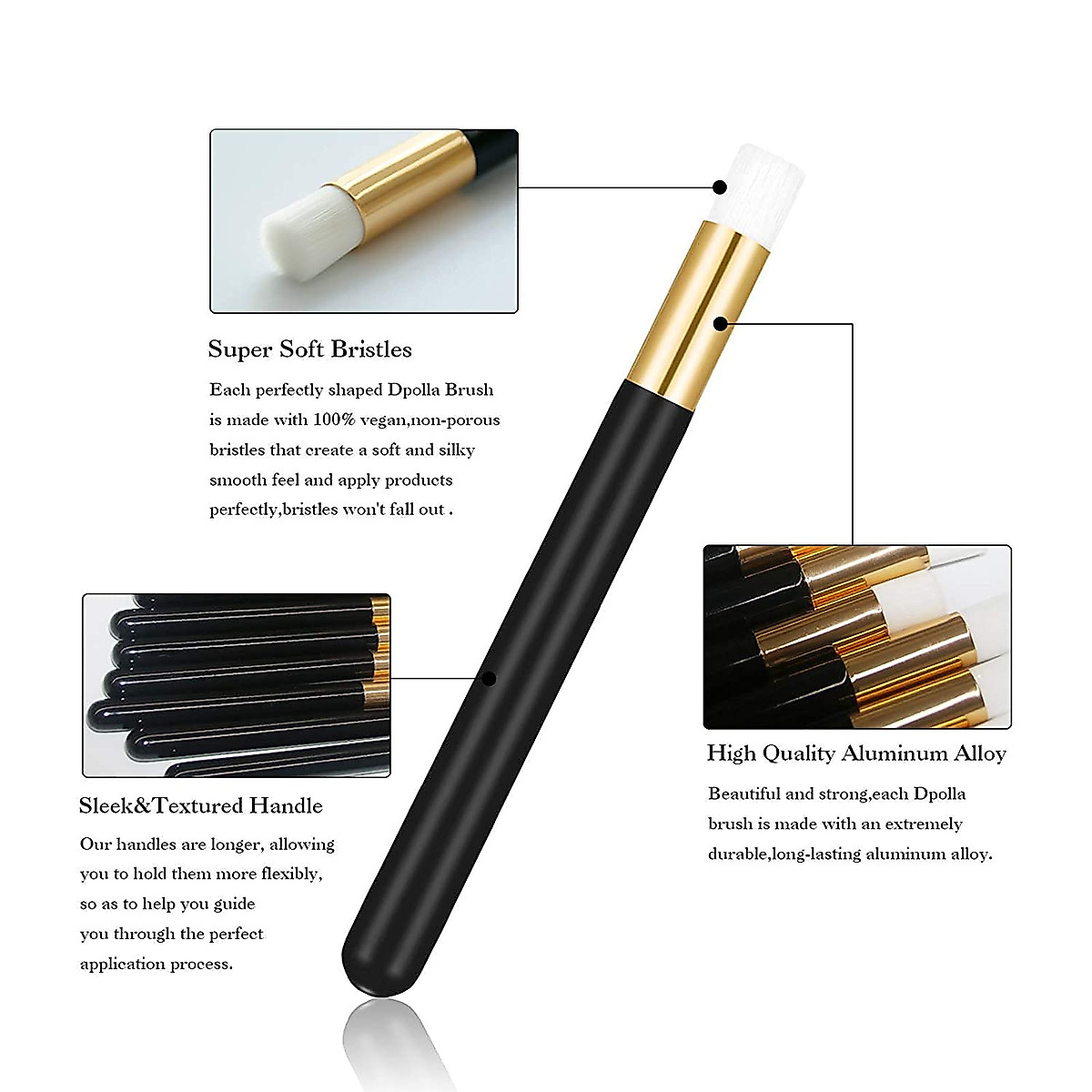 Dpolla 30 Pieces Lash Shampoo Brush for Nose Pore,Peel Off Blackhead Brush Remover Tool,Facial Cleansing Brushes,Eyelash Extensions Cleansing Brush Washing Brush(Black,5.5 inch)