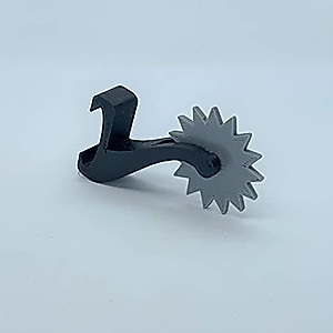 ShoeTails Mini Spur Clips Black with Silver Compatible with Crocs (1 Pair)