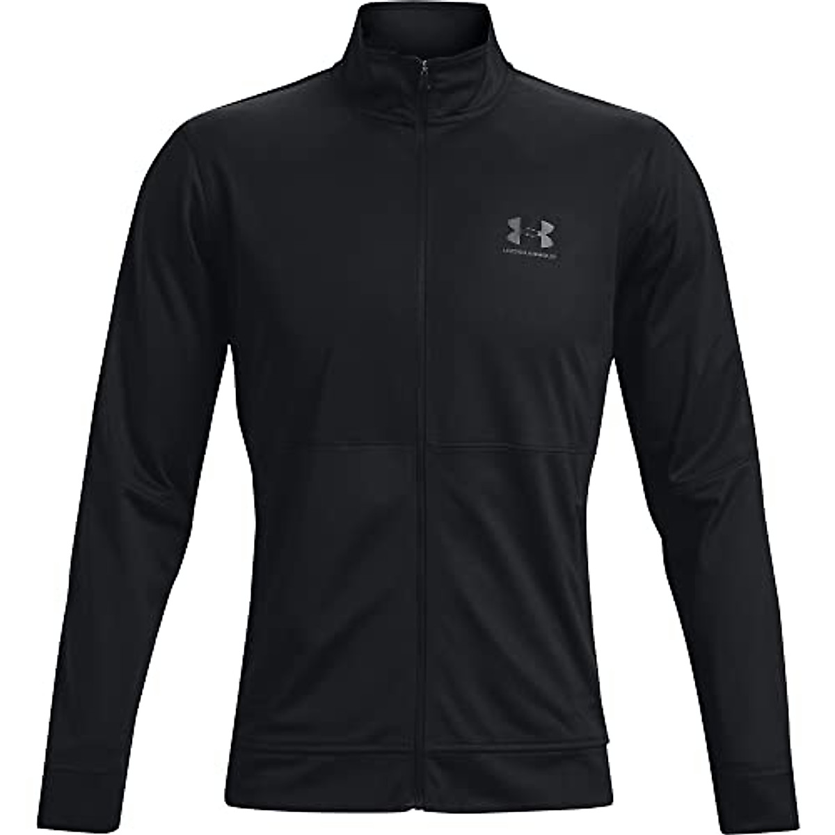 Under Armour Men's Pique Track Jacket, Black (001)/Black, Medium