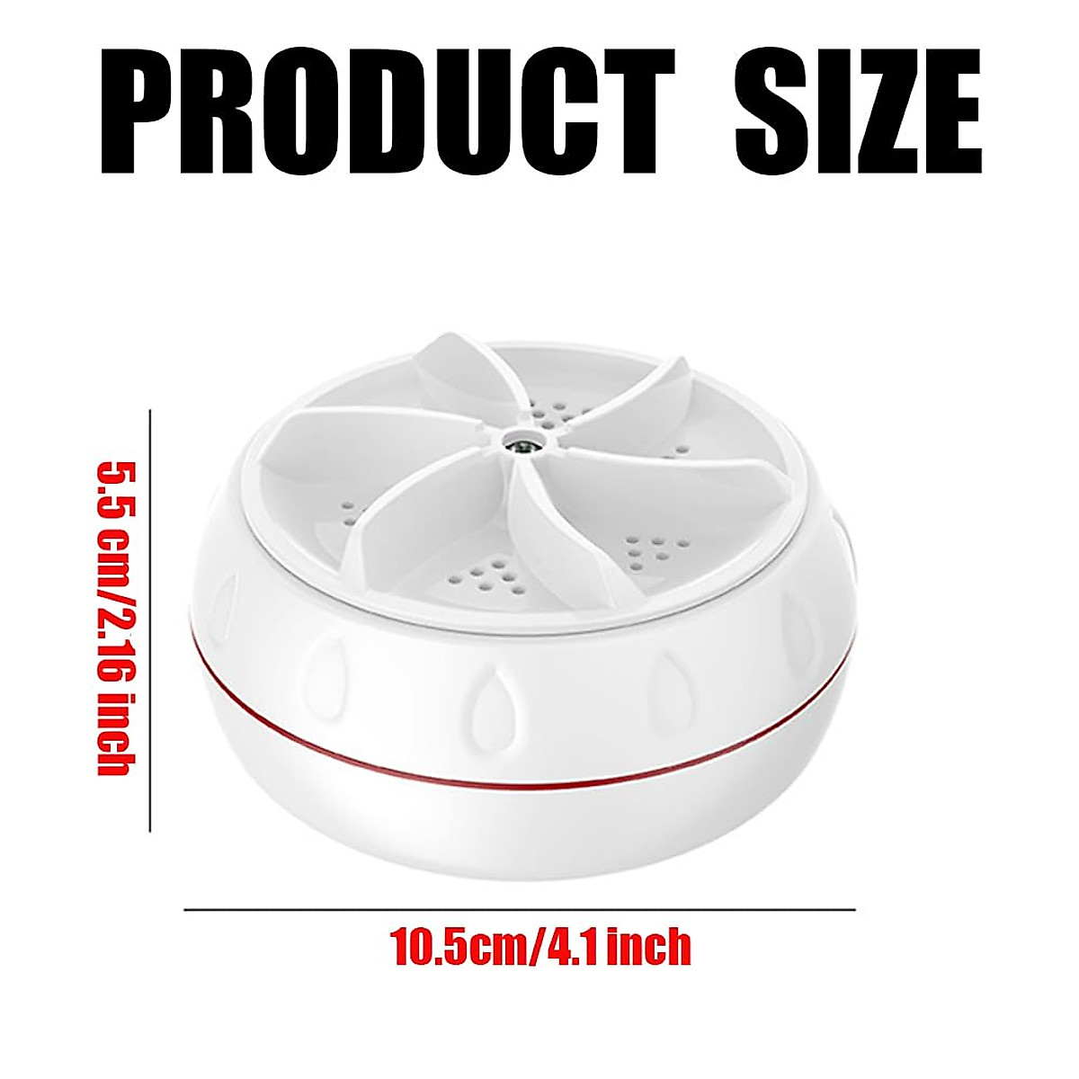 Portable Mini Washing Machine Ultrasonic Turbo Portable Washer with USB for Home Business Travel College House RV Apartment Turbo Washing Machine Cleaning Socks Underwear and Dishes 2024 NEW