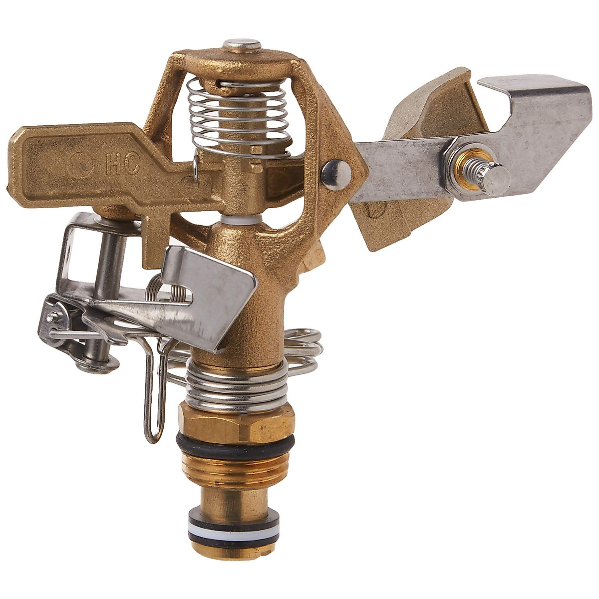 Orbit 55032 1/2" BRS Sprinkler Head, Connection, Silver and Gold