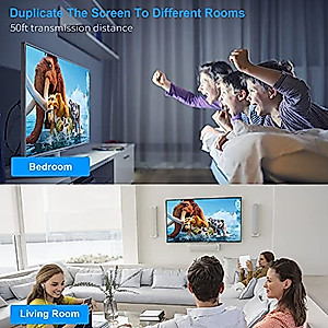 HDMI Splitter 1 in 2 Out, HDMI Distribution Amplifier 3D 4K UHD 1080P @60HZ Splitter 1x2 HDMI Duel Screen Duplicator Supports HDCP