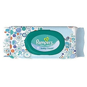 Pampers Baby Fresh Wipes Travel Pack 64 Count