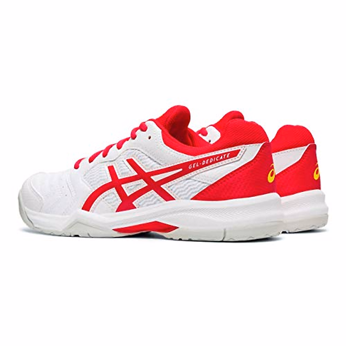 ASICS Gel-Dedicate 6 Women's Tennis Shoes, White/Laser Pink, 6 M US