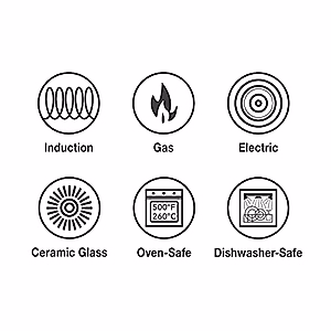 Tramontina 6 Pc Stainless Steel Stackable Cookware Set, 80154/547DS