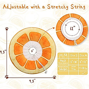 ANWA Adjustable Cat Cone Collar Soft, Cute Cat Recovery Collar, Cat Cones After Surgery for Kittens