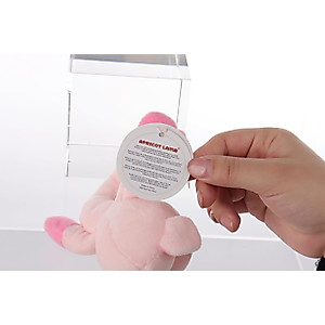Apricot Lamb Baby Lovey Pig Soft Rattle Toy, Plush Stuffed Animal for Newborn Soft Hand Grip Shaker Over 0 Months (Pink Pig, 6 Inches)