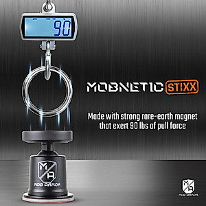 Mob Armor MobNetic Stixx - Phone Holder for Your Car, Magnetic Phone Mount for Trucks, Jeeps, and More - 90º Tilt & 360º Rotation, Compatible with iPhone & Android Smartphones