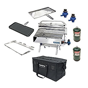 Magma Products, Padded Carrying/Storage Case for Grills with 9x18 inch Cooking Grate Size, A10-992, Black, One Size