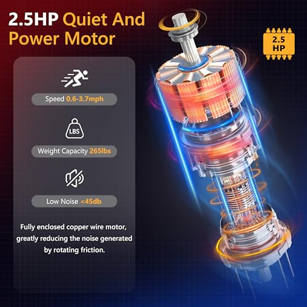 AIRHOT Under Desk Treadmill, Walking Pad 2 in 1 for Walking and Jogging, Portable Walking Treadmill with Remote Control Lanyard for Home/Office, 2.5HP Low-Noise Desk Treadmill in LED Display