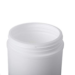 Consolidated Plastics 42597 HDPE Canister, White Canister/Red Lid, 85 oz., 12 Piece