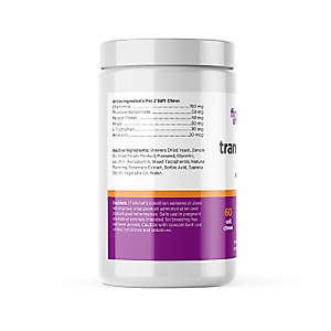 First Impressions Tranquilitreats - Calming Chews for Dogs, Anxiety Relief for Dogs - Packed with Chamomile, Ginger, Melatonin - Soft, Tasty, Chill-Out Calming Dog Treats - 60 ct