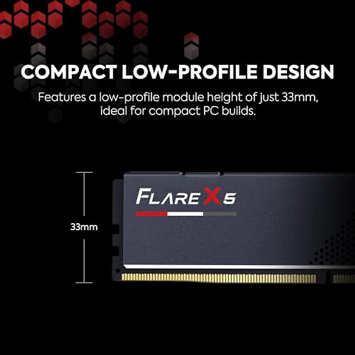 G.SKILL Flare X5 Series (AMD Expo) DDR5 RAM 64GB (2x32GB) 5600MT/s CL36-36-36-89 1.25V Desktop Computer Memory UDIMM - Matte Black (F5-5600J3636D32GX2-FX5)
