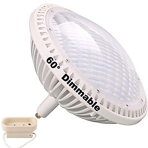 BAOMING PAR64 LED Bulb Replace Traditional 500w PAR64 60° (Medium Flood Light) 4000K (Neutral White) Dimmable 120V/40W GX16D
