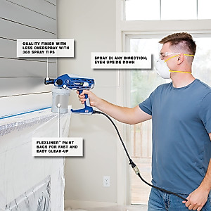 Graco 26D280 TrueCoat 360 Single Speed Paint Sprayer, Corded Electric, (Blue/White)