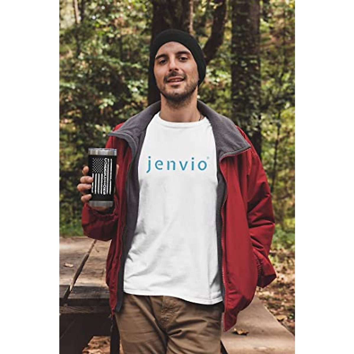 JENVIO Correctional Officer Gifts - 20 Ounce Stainless Steel Hot/Cold Travel Tumbler/Mug with lid and 2 straws for Coffee Cup - Fathers Day Corrections Accessories | Prison Guard Gift