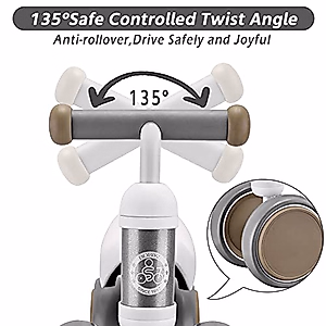 Baby Balance Bike Toys for 12-36 Months Kids Toy Boy and Girls Gifts Toddler Best First Birthday Gift Children Walker No Pedal Infant 4 Wheels Bicycle (Classic, Sliver)