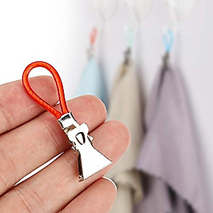 AKWOX (30-Pack) Kitchen Towels Clip, Tea Towel Holder Clips,Cloth Hook Clip Hangers for Home Kitchen Bathroom Cupboards Hanging Towels