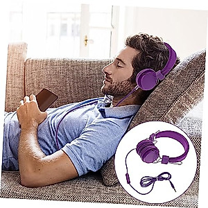 Mikikit Headset Wired Music Headset Boys Headphones for Over Ear Headphones Wired Headphones for Noise canceling 3. 5mm Earphone Noise Wired Earphones Earmuff Headphones Plastic