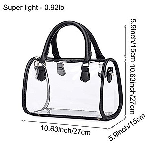 KEEPOP Women Clear Shoulder Bag Transparent Handbag and Purses PVC Crossbody Bage