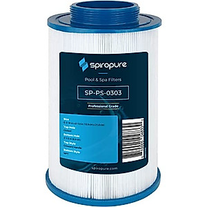 SpiroPure Replacement for Unicel 5CH-203 Pleatco PLAS35 Filbur FC-0303 Hot Tub Spa Pool Filter Replacement Cartridge
