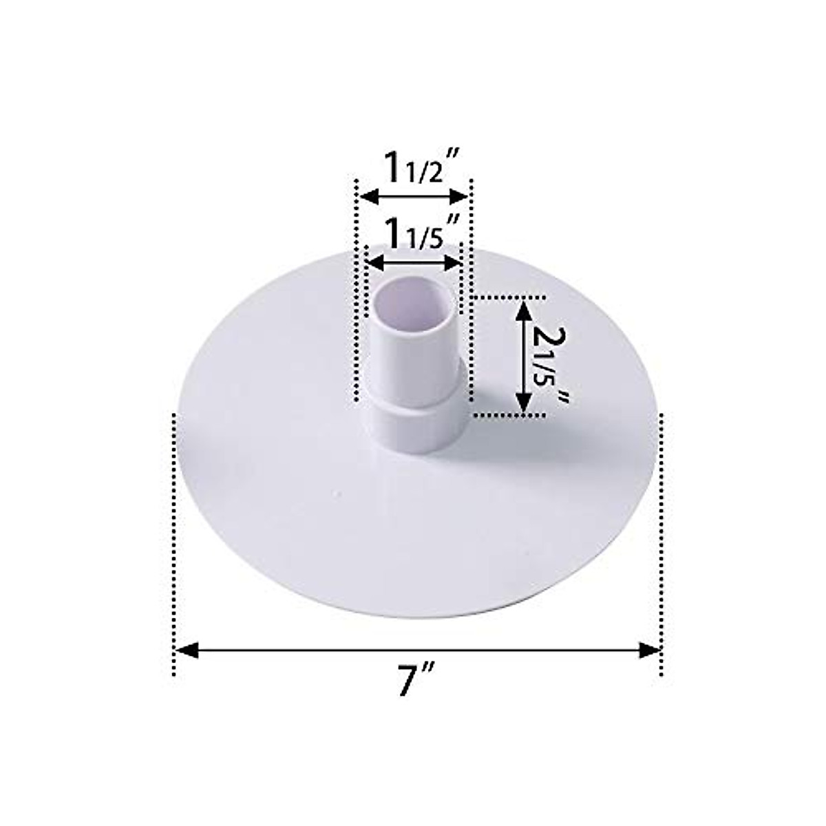 ATIE Pool Skimmer Skim Vacuum Plate with 90 Degree Elbow 8929 Compatible with Swimline HydroTools Vacuum Adapter Plate w/Elbow 8929