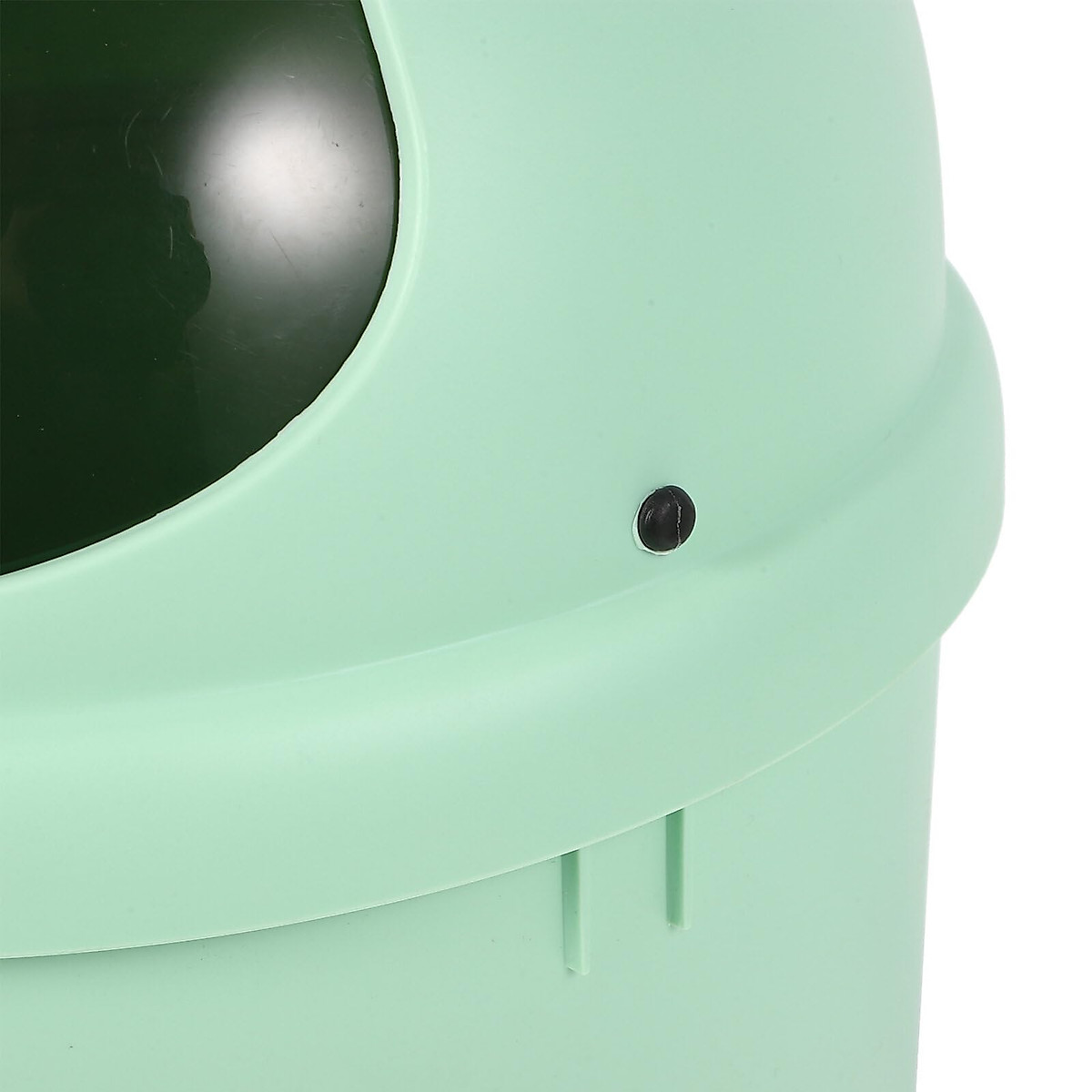 DEARMAMY Cute Frog Trash Can Plastic Wastebasket Kawaii Waste Garbage Bin with Lid Bathroom Trash Can Garbage Basket Bin Rubbish Container Under Desk Trash Bin for Kid Room