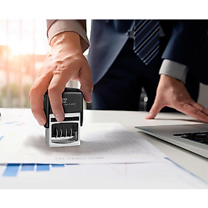 2000 PLUS 010129 Economy Dater, Self-Inking, Black