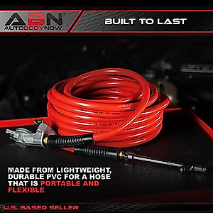 ABN 50ft Air Compressor Hose 3/8 Inch - 300 PSI Heavy Duty Lightweight PVC Flex Air Hose