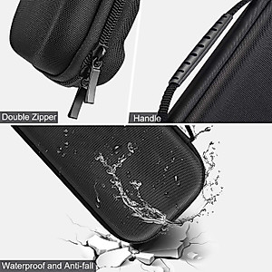 TYUOBOX Switch Carrying Case - Protective Hard Shell Travel Switch Case for Nintendo Switch/Switch OLED Console & Accessories, Carry 20 Games Cartridges Pouch, Black