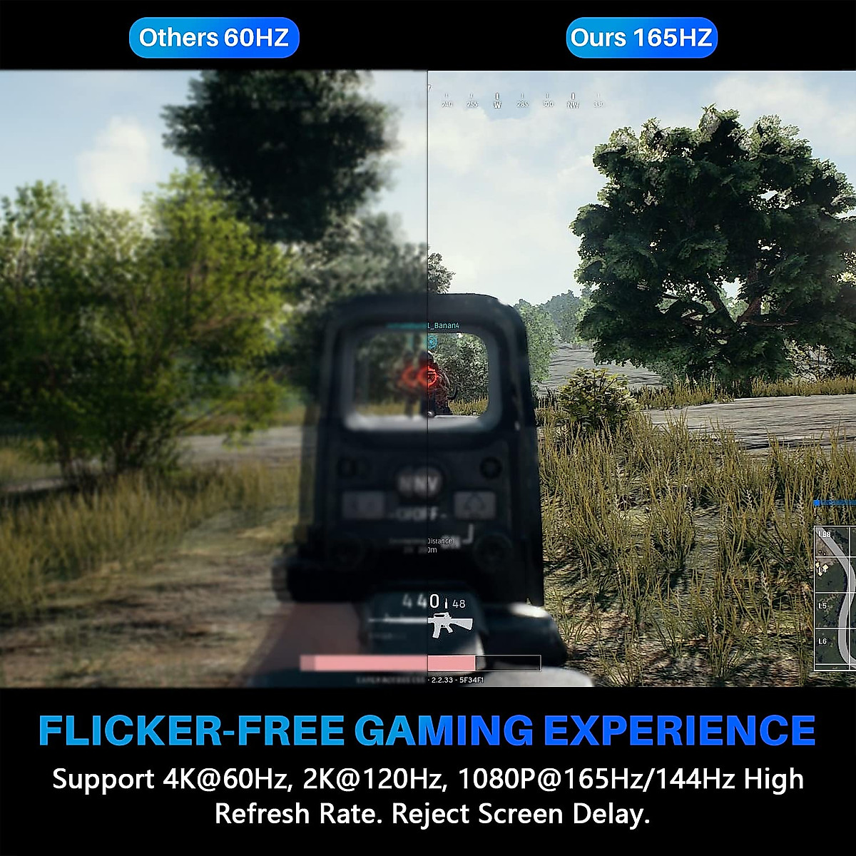 Adoreen 4K DisplayPort Cable 50 feet, DP to DP 1.2 Cord(from 1.5 to 50ft) 4K@60Hz 2K 1440p,1080p Full HD Display Port for 3D PC TV Gaming Monitor with 5 Ties(15.2m)-NOT HDMI