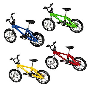 NSVJVY 18 Pieces Mini Finger Toys Skatepark Set Finger Skateboards Finger Bikes Scooter Tiny Swing Board Fingertip Movement Favors Replacement Accessories (Size:18PCS)