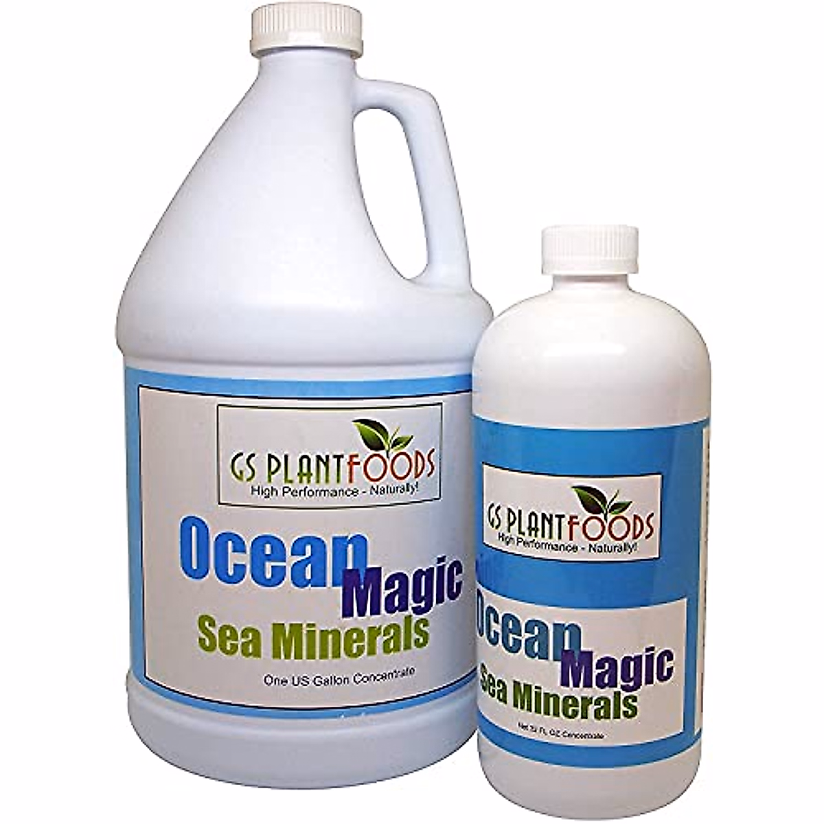 Ocean Magic Sea Mineral Fertilizer by GS Plant Foods(1 Gallon) - Soil Mineral Health Improvement Liquid Concentrate - Sea Minerals for Lawn and Turf, Gardens & House Plants
