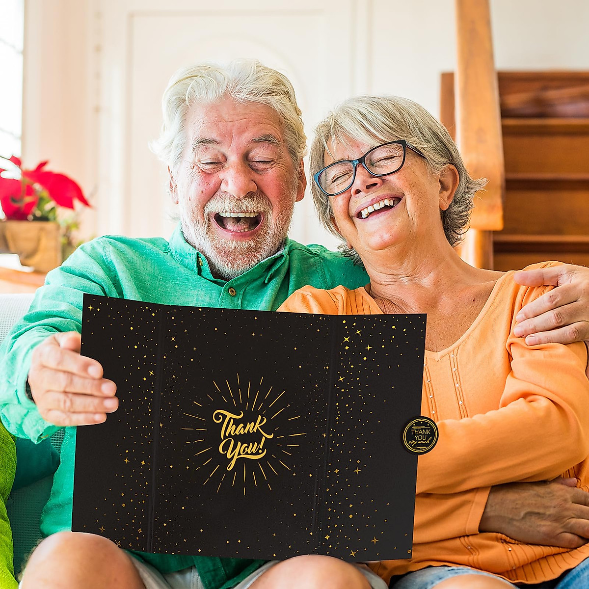 Vlipoeasn Thank You Card Guest Book Alternative, Black Gold Thank You All You Do, Thank You Sign,Graduation Retirement Office Party Decor, Thanks to Staff Teacher Professor Doctor Nurse Decoration