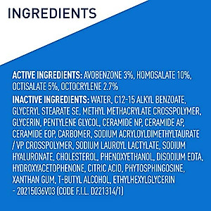 CeraVe Moisturizing Lotion SPF 30| Sunscreen and Face Moisturizer with Hyaluronic Acid & Ceramides | Oil Free | 1.7 Ounce