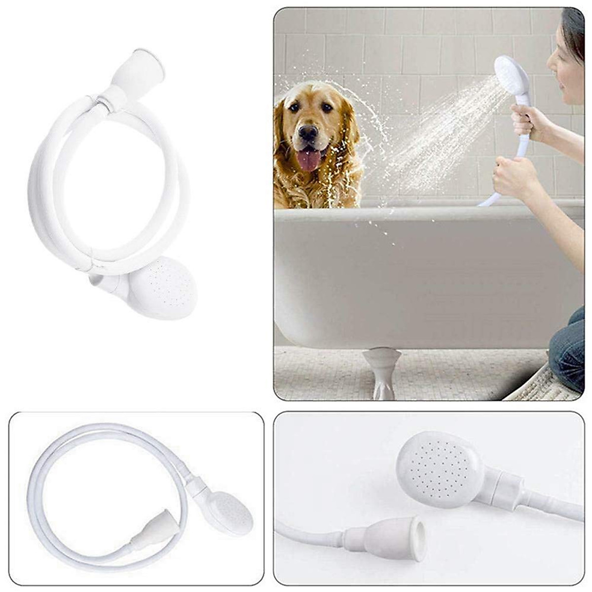 XIGUI Sink Spray Hose,Portable Faucet Sprayer, Shampoo Sprayer Handheld Shower Head Spray Hose for Bathing Baby,Pets,Washing Hair,Rinsing Vegetables