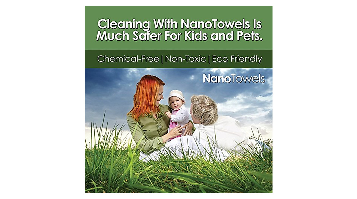 Life Miracle Nano Towels - Eco Friendly, Water-Only Cleaning Cloths