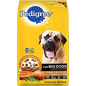 PEDIGREE Complete Nutrition Adult Dry Dog Food Roasted Chicken, Rice & Vegetable Flavor Dog Kibble, 46.8 lb.Bag