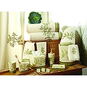 Avanti Linens Greenwood Fingertip Towel, Ivory