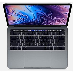 Mid 2018 Apple MacBook Pro Touch Bar with 2.7GHz Quad-Core Intel Core i7 (13.3 inches, 16GB RAM, 512GB SSD) Space Gray (Renewed)