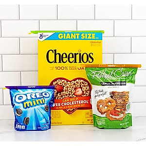 GRIPSTIC Bag Sealer - The Word's Best Reusable Chip Clips, Bag Clips. Patented. Airtight & Waterproof Seal on Food Storage Bags, Kids Snacks & More. Near Zero Waste. 3ct Variety Pack