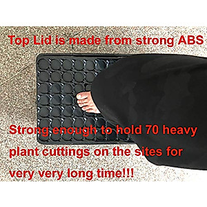 HORTIPOTS Cloning Machine Aeroponic Cloner System 70 Site for Plant Cuttings Using 1.625 inch Neoprene Clone Inserts (1-5/8 inch)