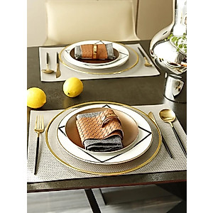 UpcoT Plates Set Steak Dish Salad Bowl Bone China Dish Cutlery Food Tray Dinnerware Set Tableware Food Container Pasta Dish