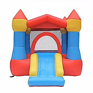 Bouncy Castle, Inflatable Castle for Children， Trampoline Home Small Inflatable Slide Parent-Children s Playground Kindergarten Indoor and Outdoor Toy Playground