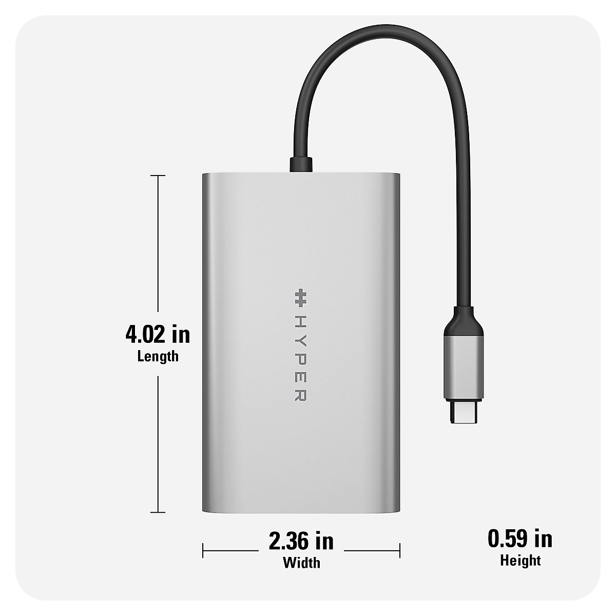HyperDrive Dual 4K HDMI Adapter for M1/M2 MacBook 2X HDMI, Pass-Through Charging
