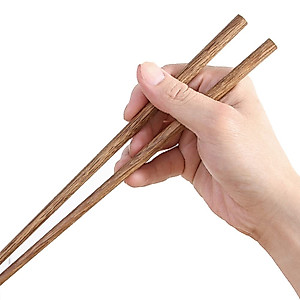 M.G Wenge Wood Chopsticks,10 Pairs Wooden Chopsticks,Chinese Japanese Korean Reusable Wood Chopsticks,Dishwasher Safe Chopsticks(9.8inch)