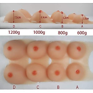 ONEFENG Silicone Breast Form Crossdressing Fake Boobs for Crossdresser Transgender Cosplay